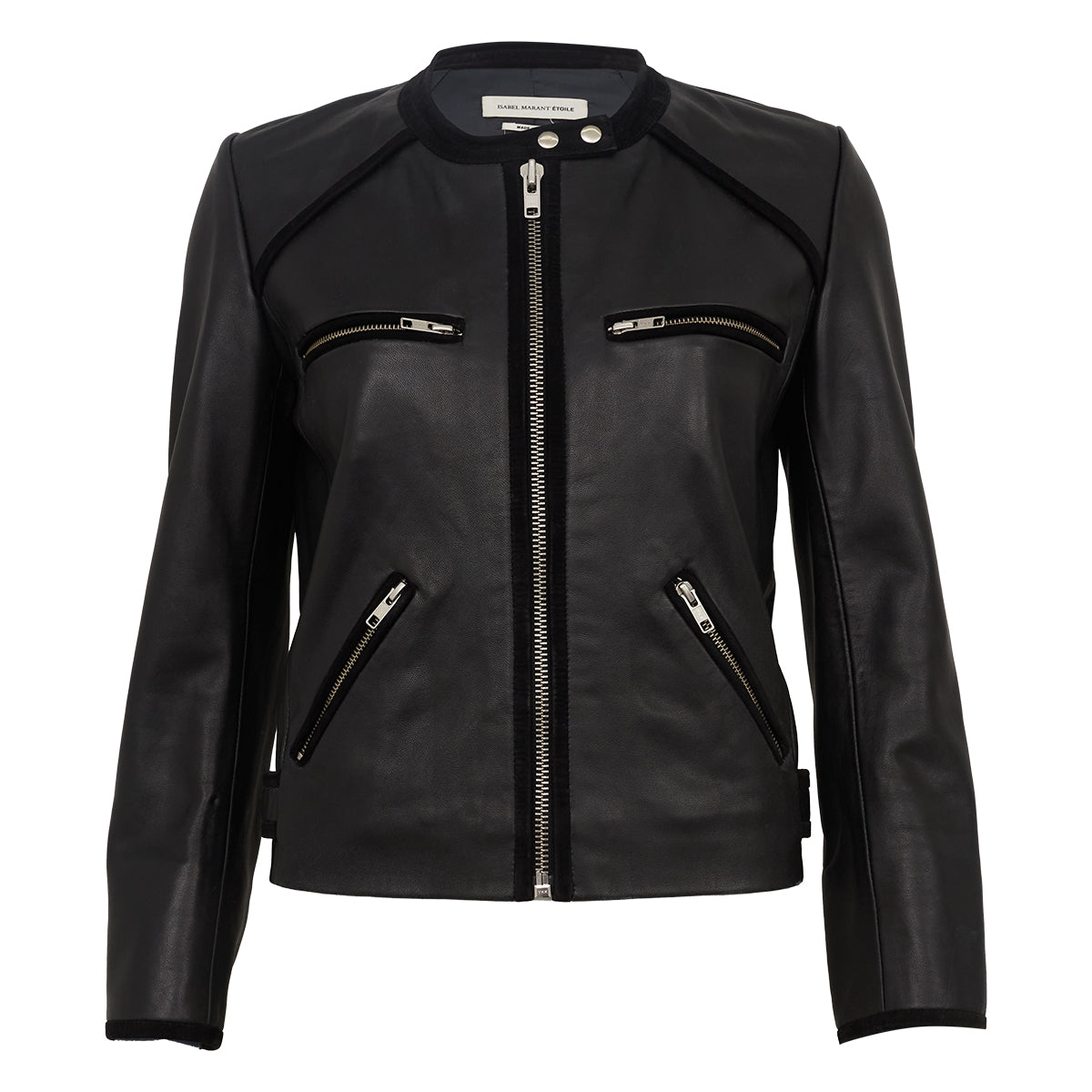 Casaco Isabel Marant Couro Preto Tam 36 Br – Peguei Bode